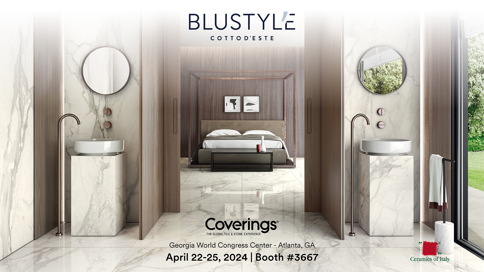 Blustyle at Coverings 2024 - Porcelain tiles and Kerlite for Floors and Walls